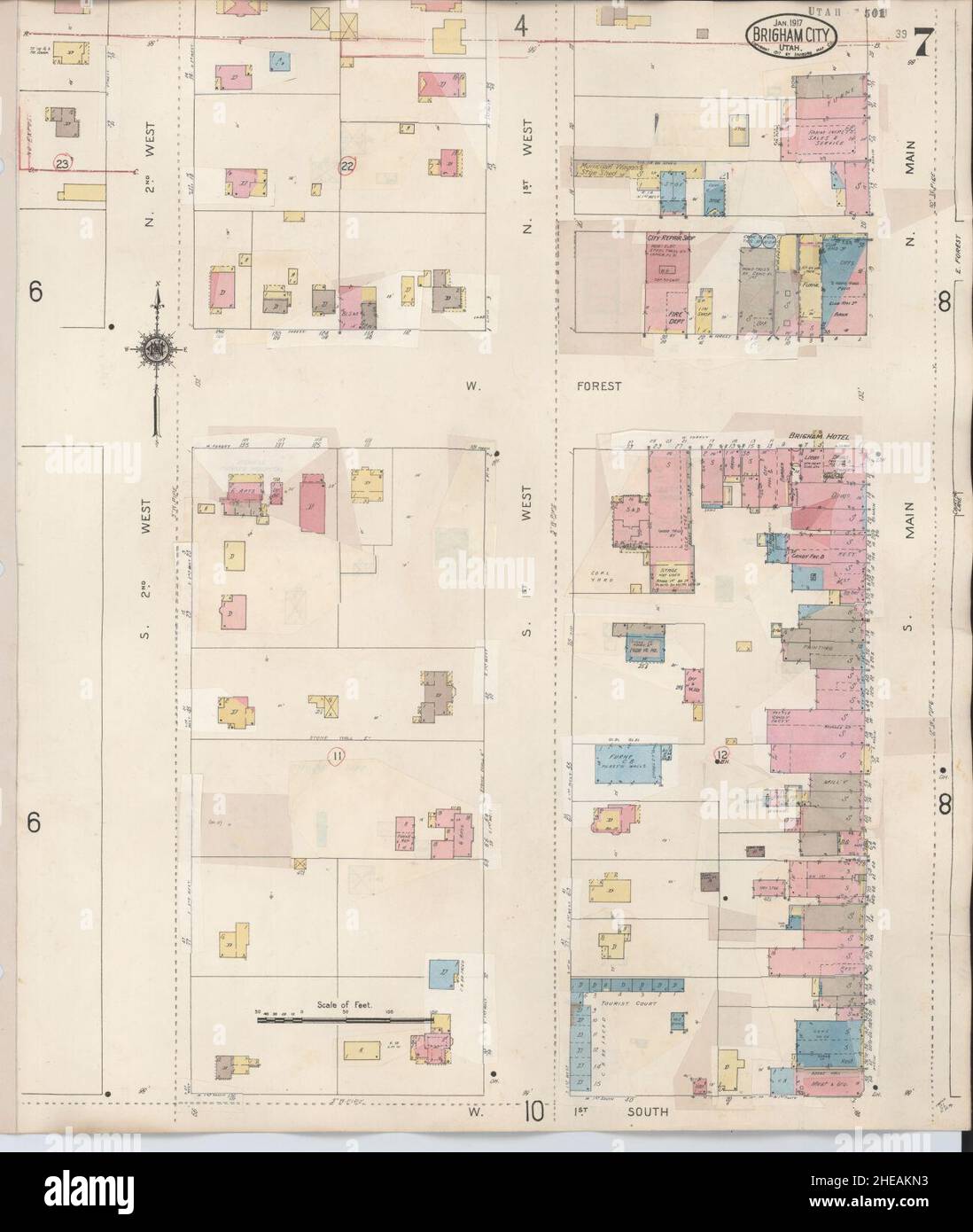 Map of brigham city utah hi-res stock photography and images - Alamy