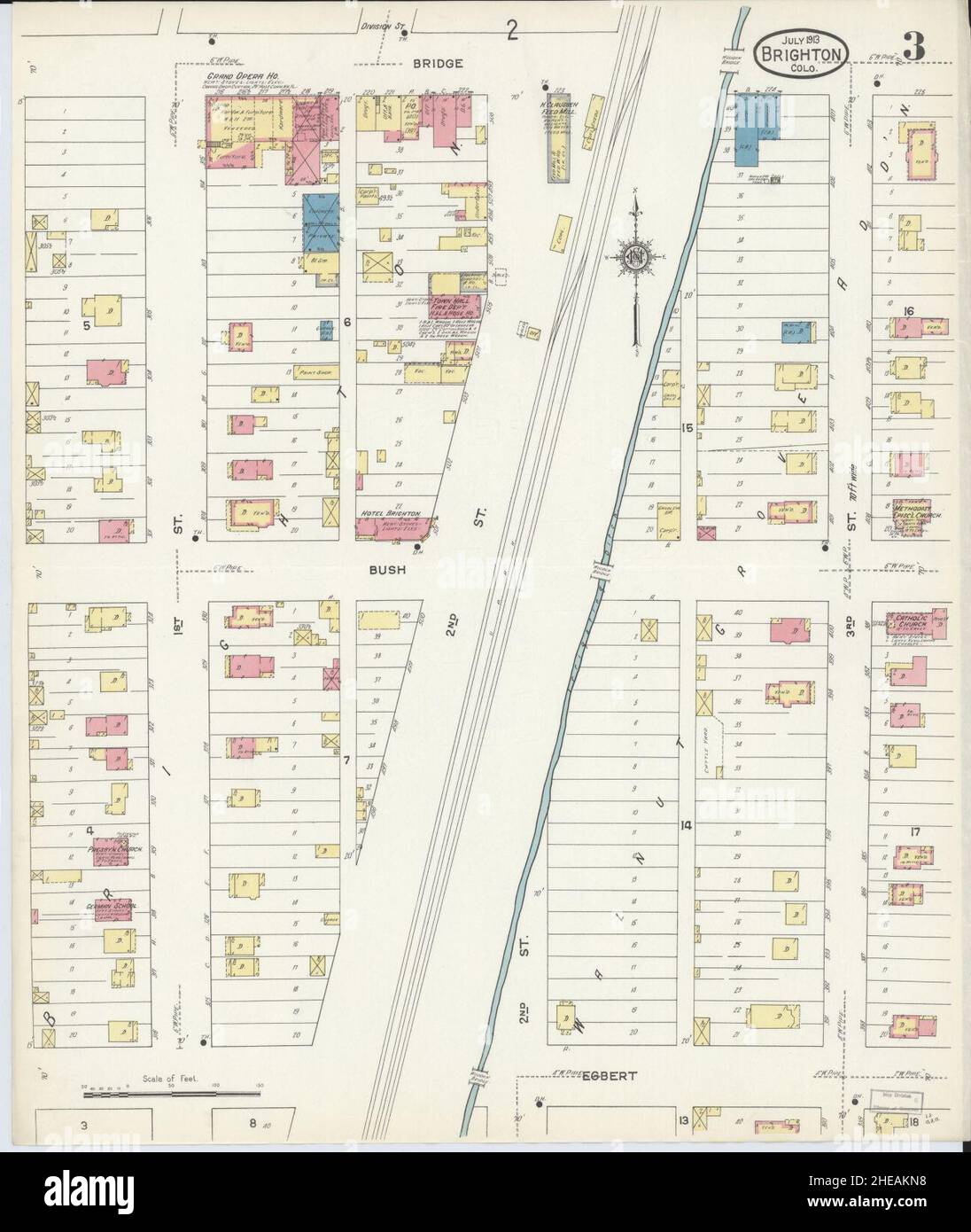 Brighton colorado map hi-res stock photography and images - Alamy