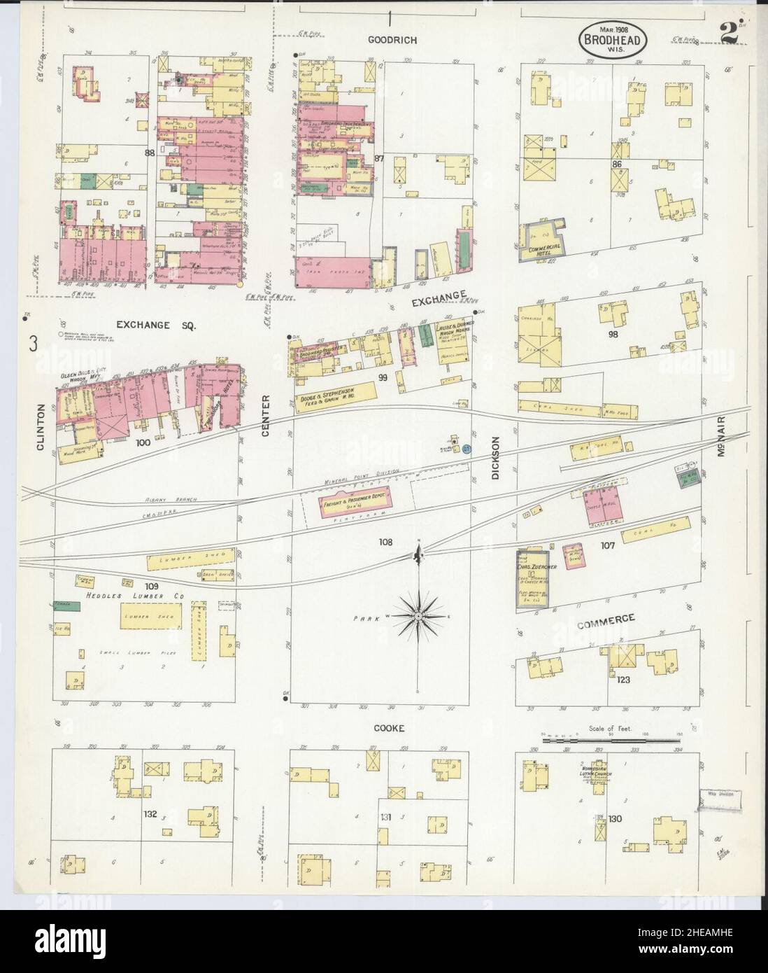 Map of brodhead wisconsin hi-res stock photography and images - Alamy