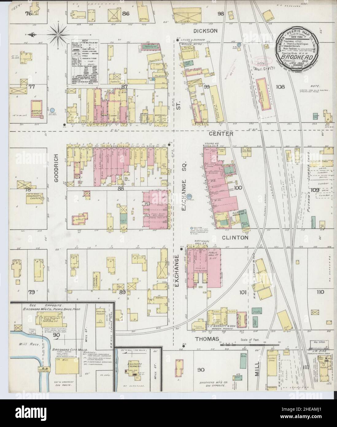 Map of brodhead wisconsin hi-res stock photography and images - Alamy