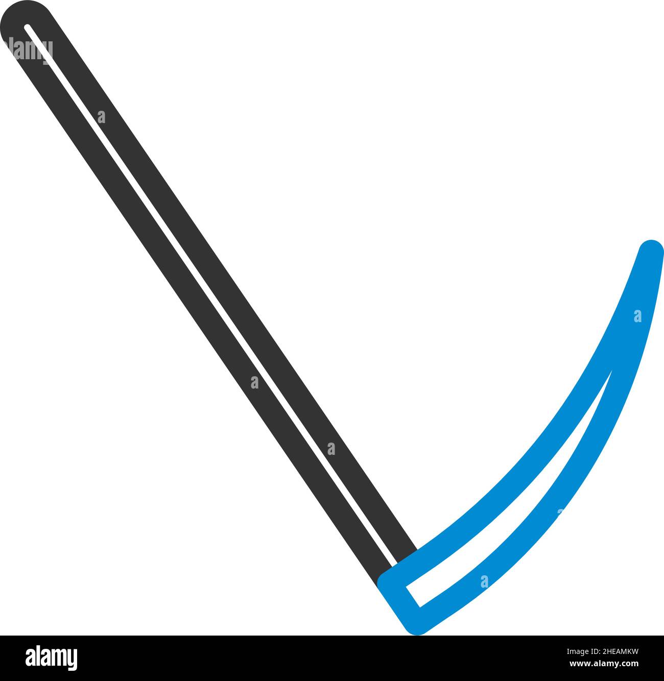 Scythe Icon. Editable Bold Outline With Color Fill Design. Vector ...