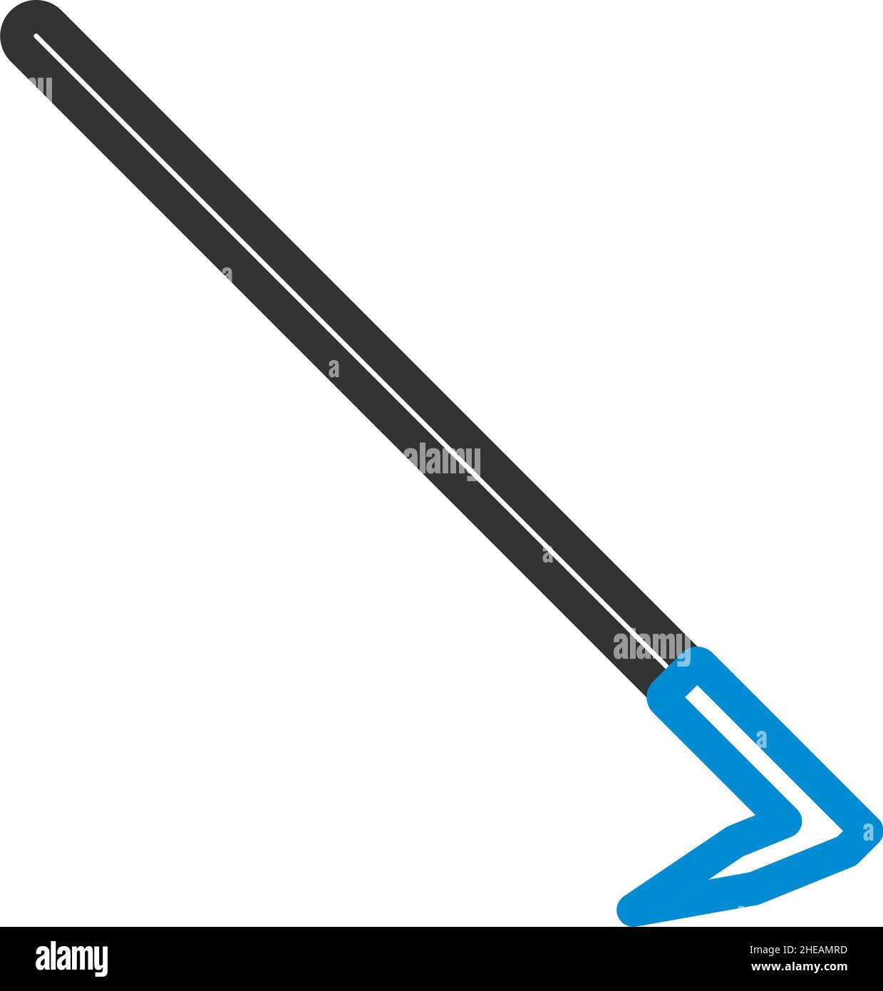 Hoe Icon. Editable Bold Outline With Color Fill Design. Vector ...