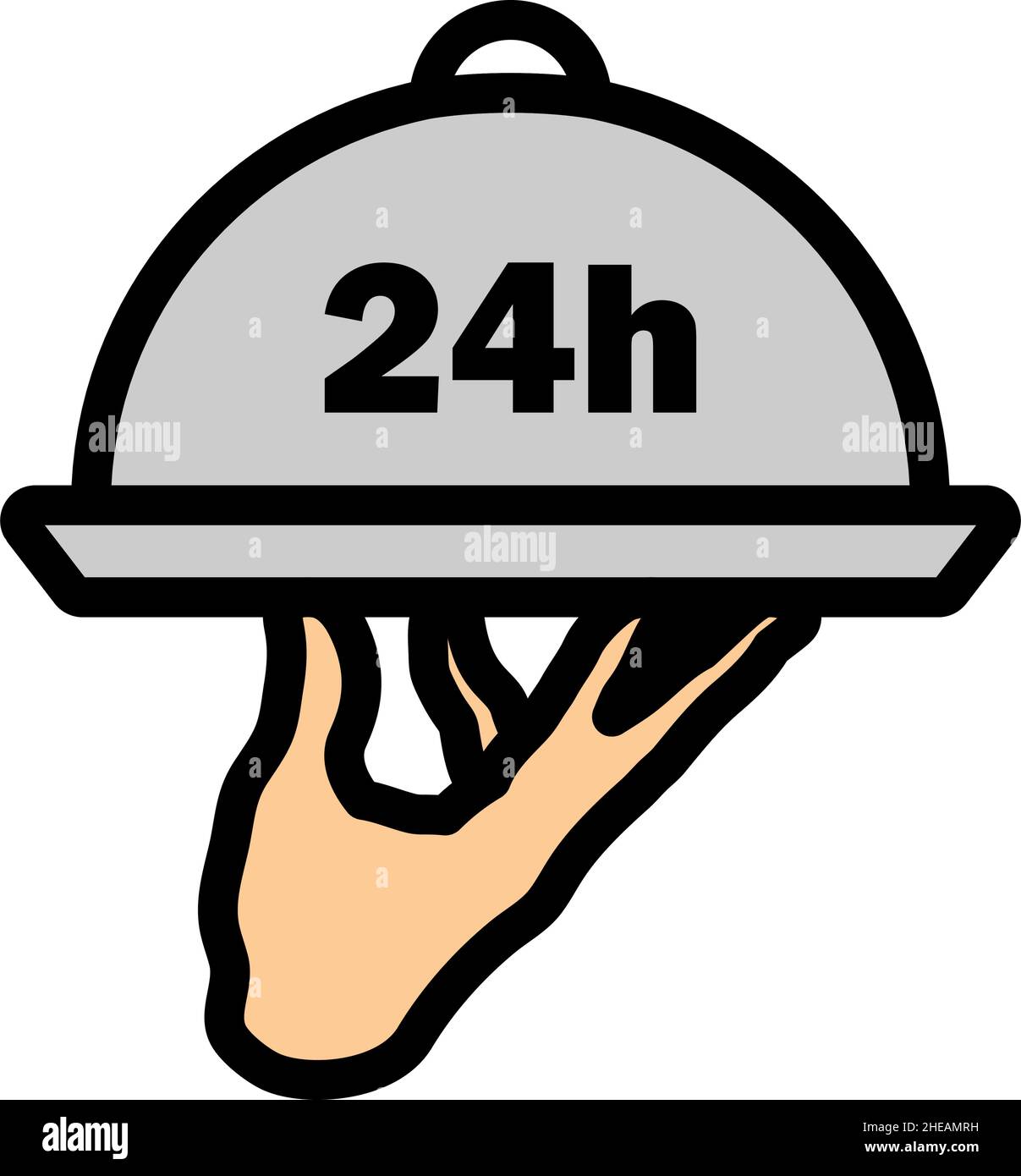 24 hour room service icon hi-res stock photography and images - Alamy