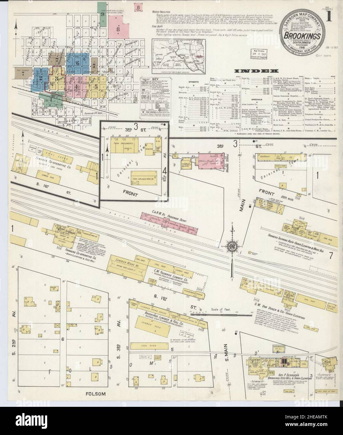 Map of brookings hi-res stock photography and images - Alamy