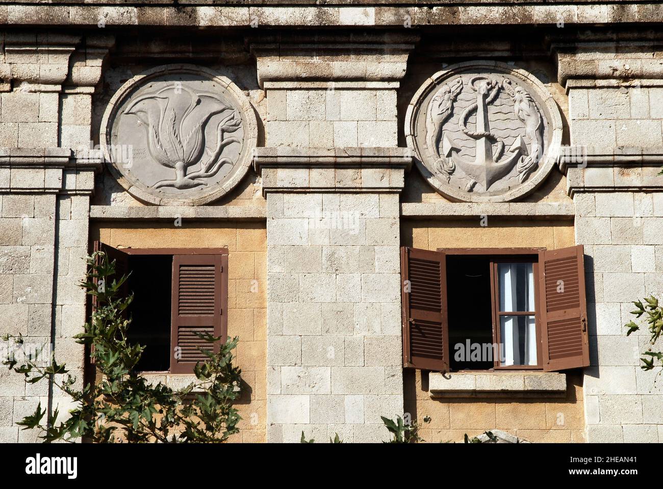 Greece Rhodes island Rhodes city Italian monuments Stock Photo - Alamy