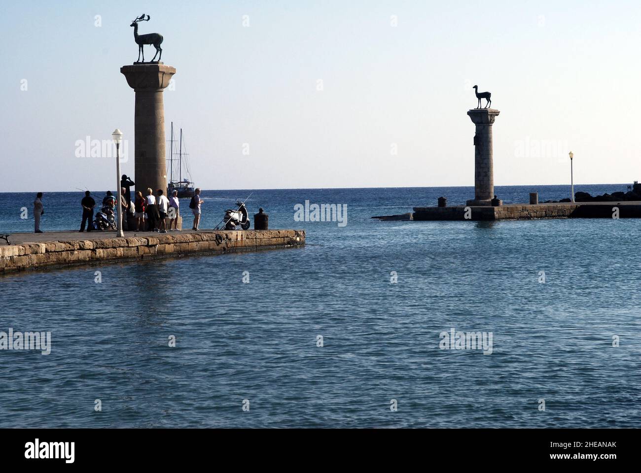 Greece Rhodes island Rhodes city Italian monuments Stock Photo - Alamy