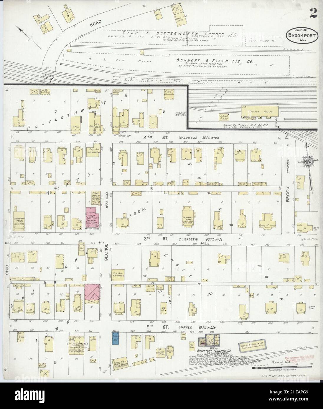 Map Of Massac County Illinois