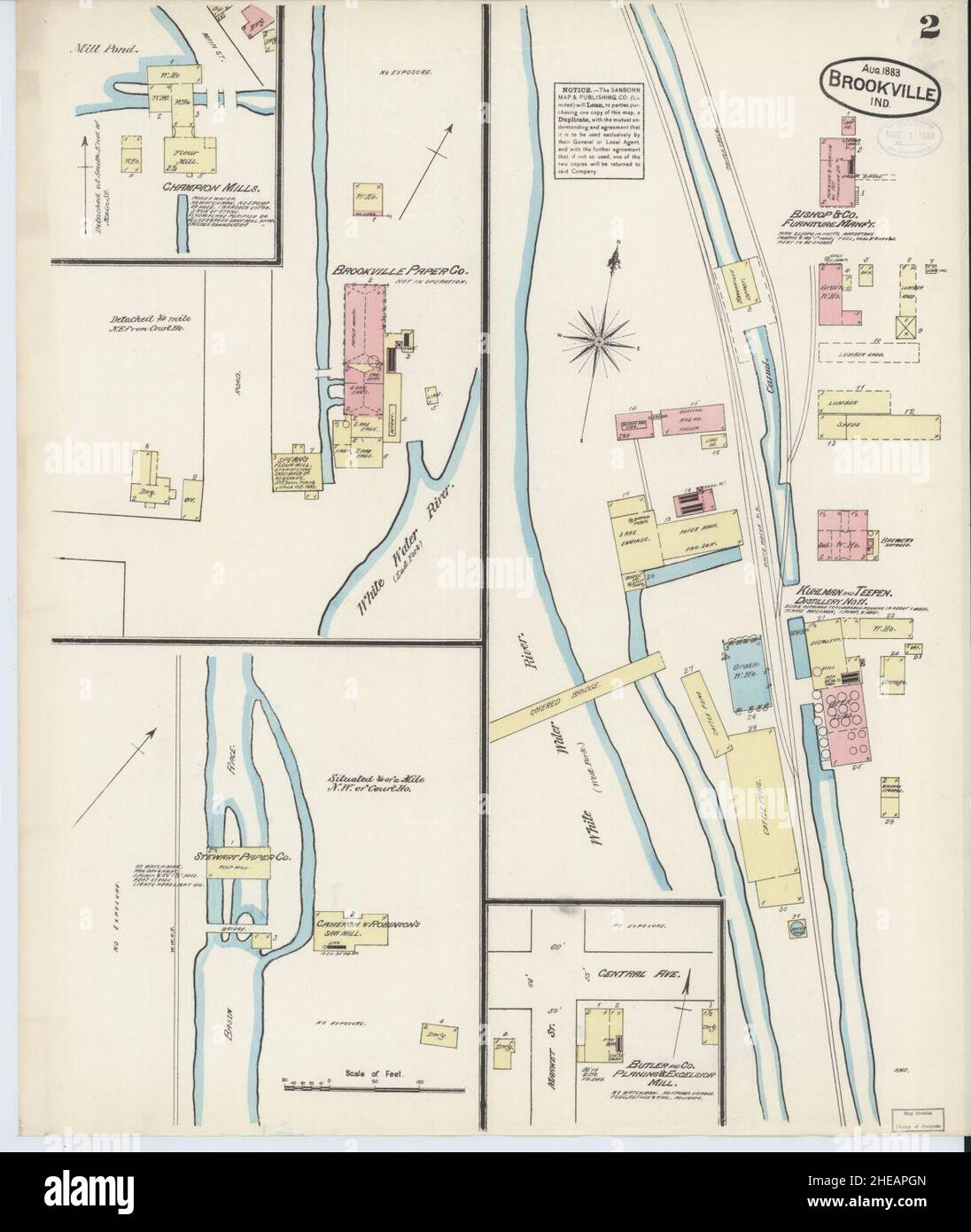 Sanborn Fire Insurance Map from Brookville, Franklin County, Indiana ...