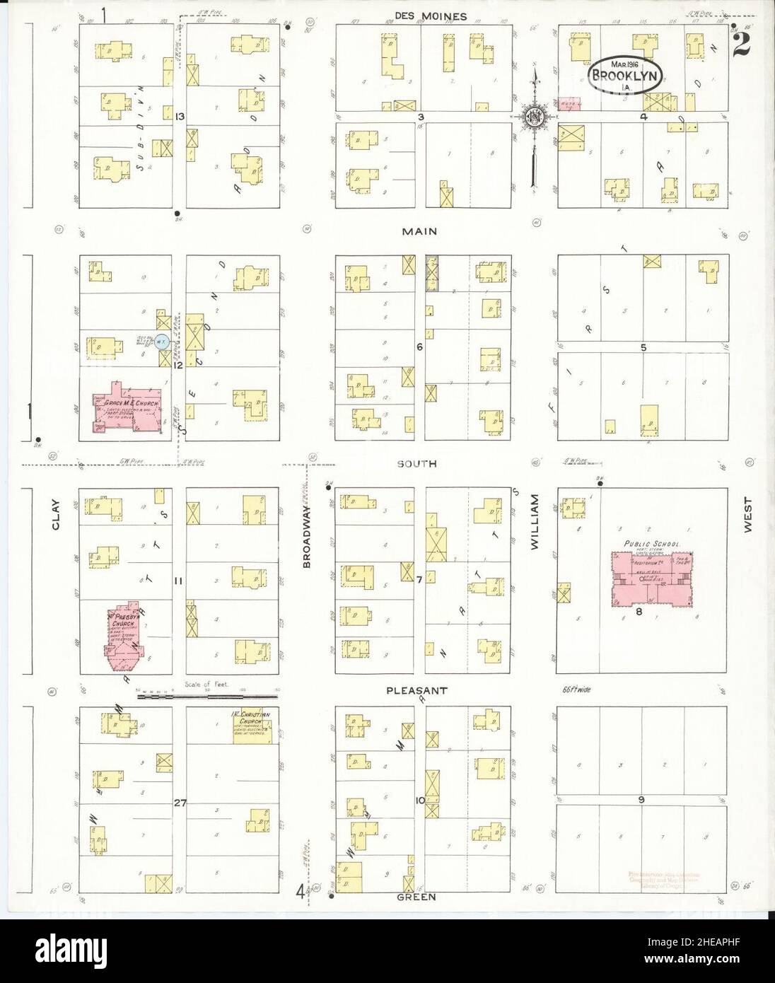 Brooklyn iowa map hi-res stock photography and images - Alamy