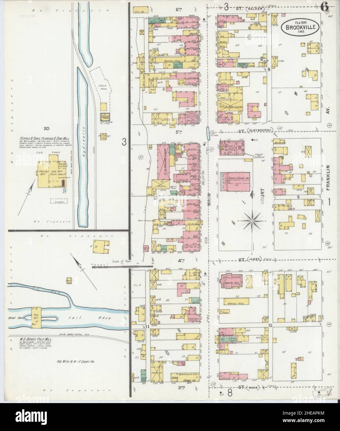 Map of brookville hi-res stock photography and images - Alamy