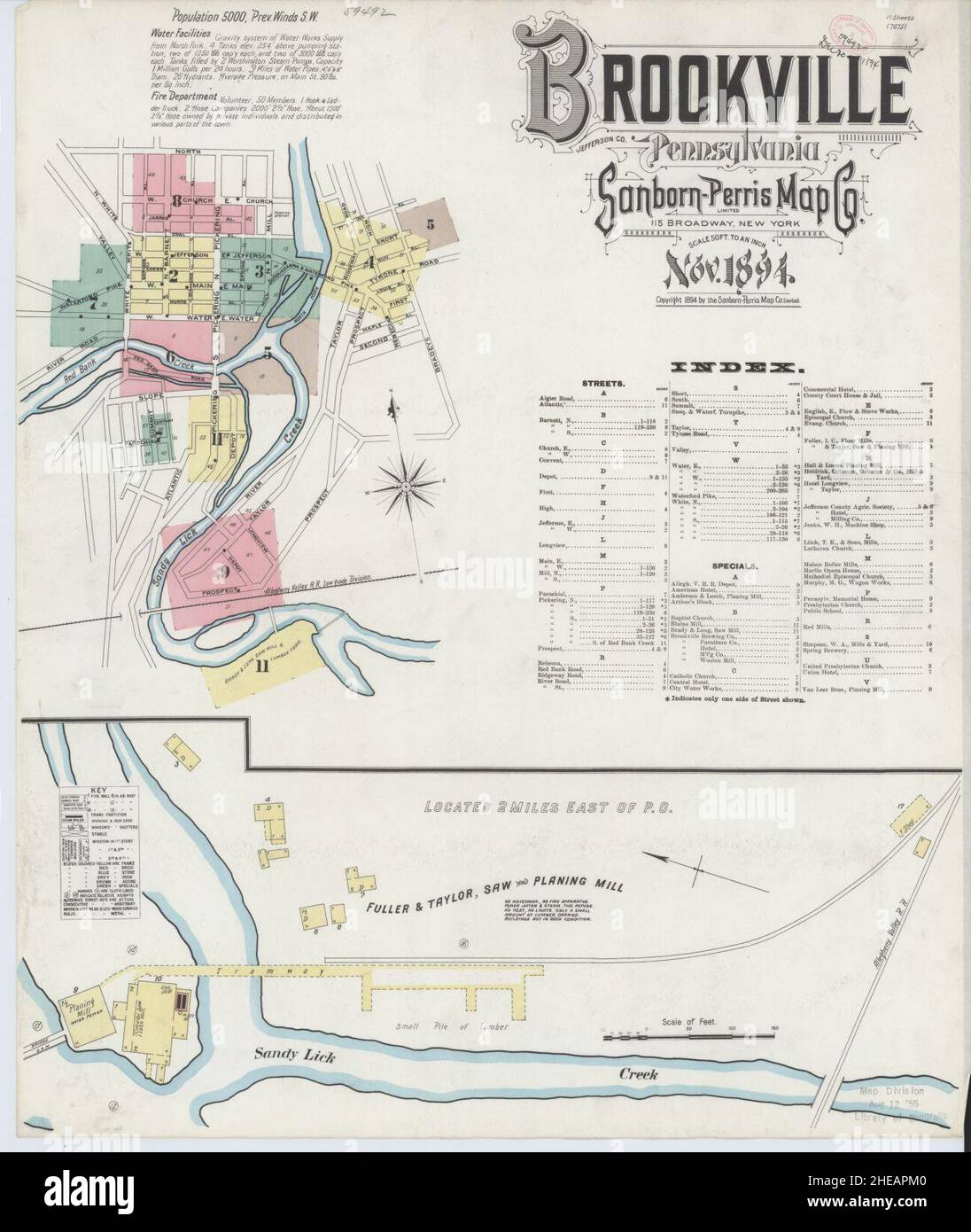 Brookville pennsylvania map hi-res stock photography and images - Alamy