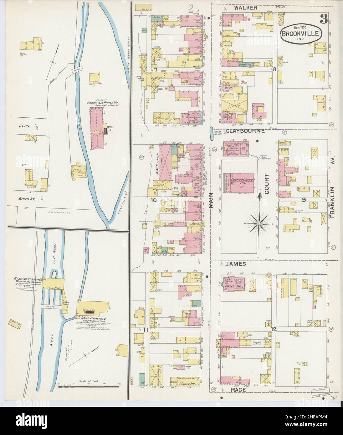 Franklin indiana map hi-res stock photography and images - Alamy