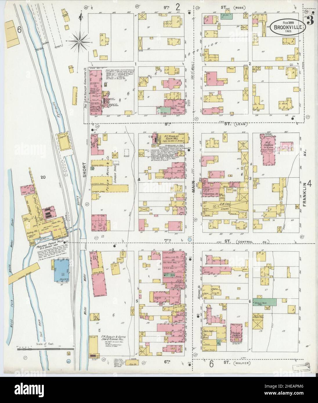Map of brookville hi-res stock photography and images - Alamy