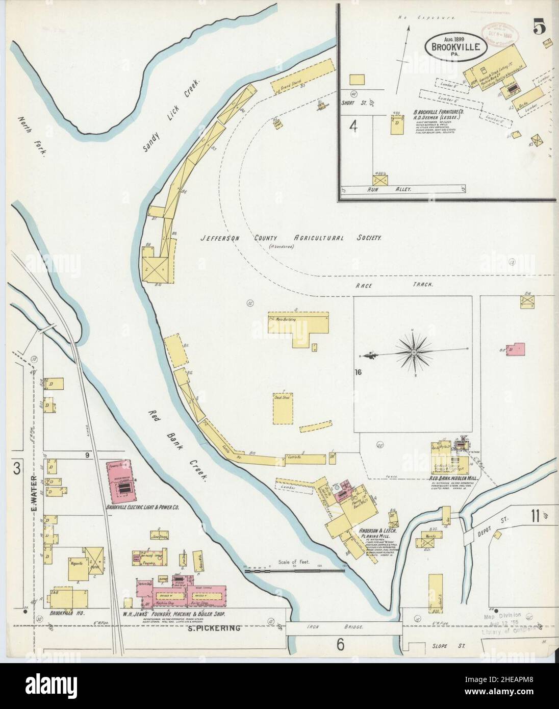 Brookville pennsylvania map hi-res stock photography and images - Alamy