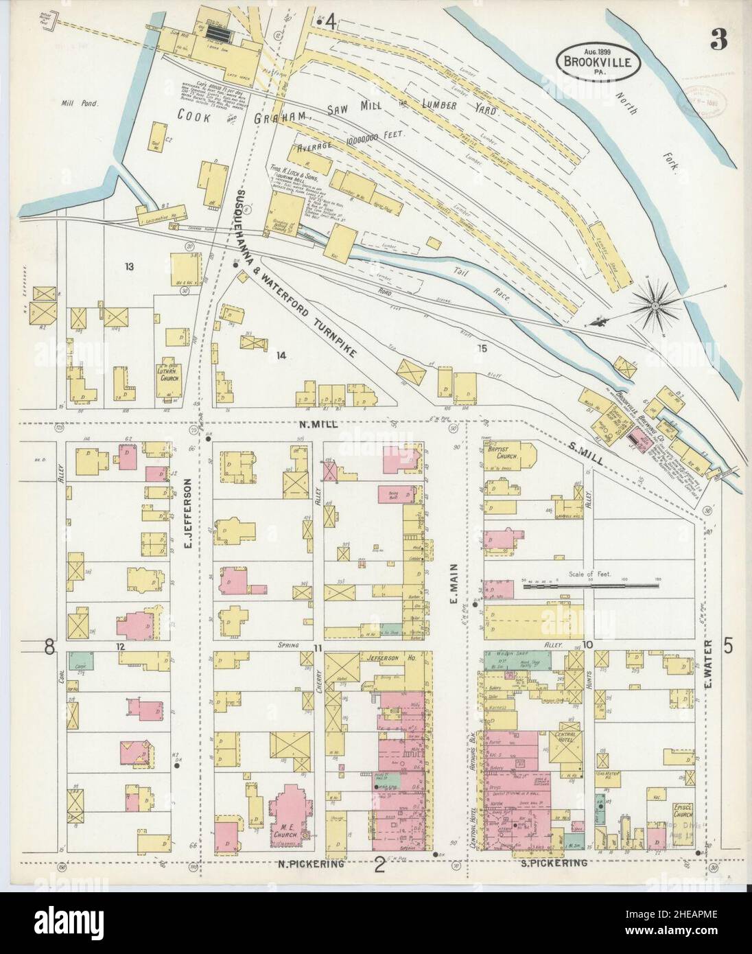 Brookville pennsylvania map hi-res stock photography and images - Alamy