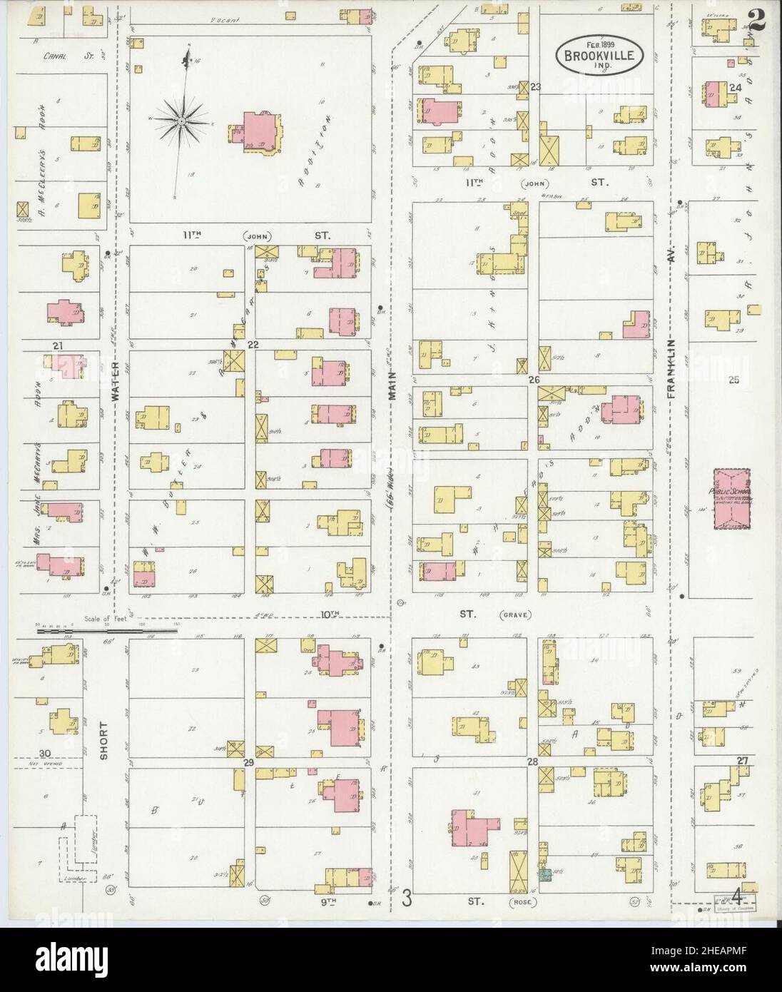 Map of brookville hi-res stock photography and images - Alamy