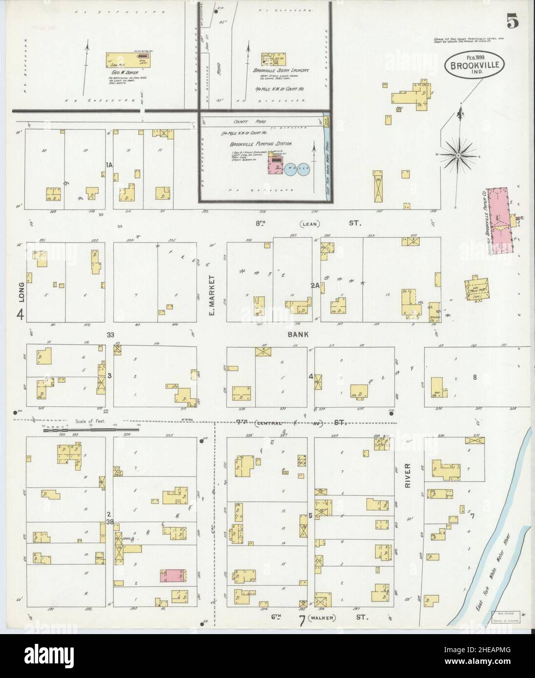 Sanborn Fire Insurance Map from Brookville, Franklin County, Indiana ...