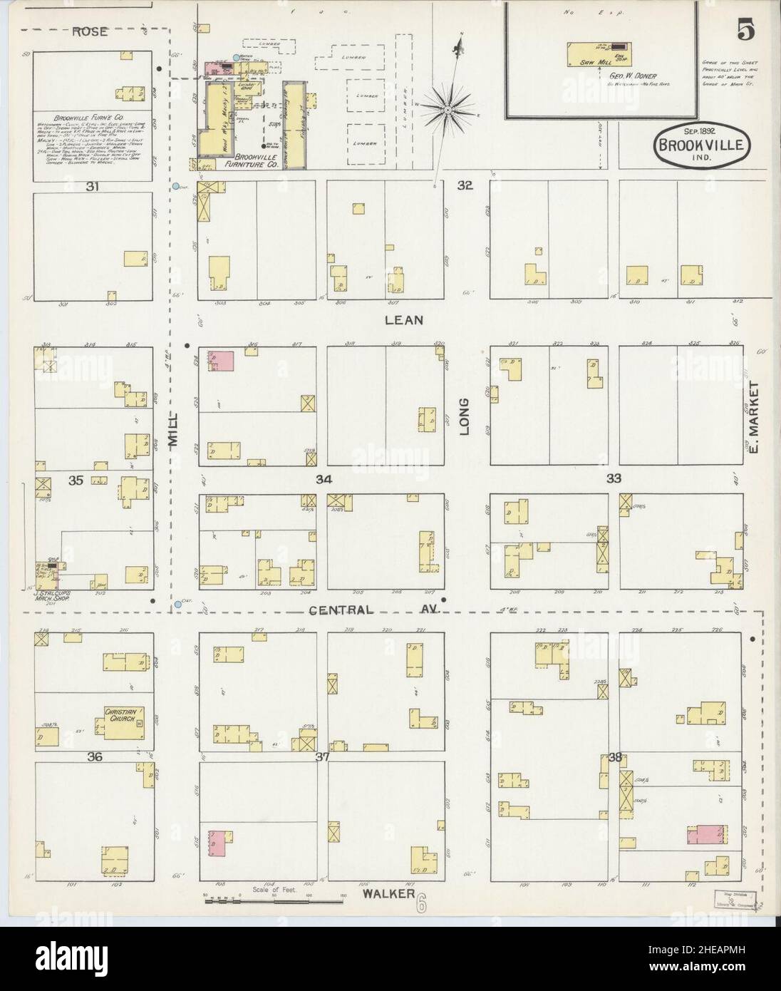 Map of brookville hi-res stock photography and images - Alamy