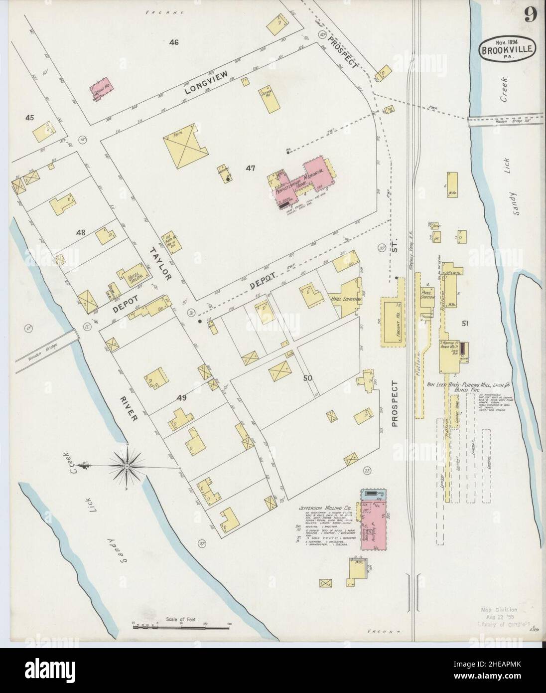 Brookville pennsylvania map hi-res stock photography and images - Alamy