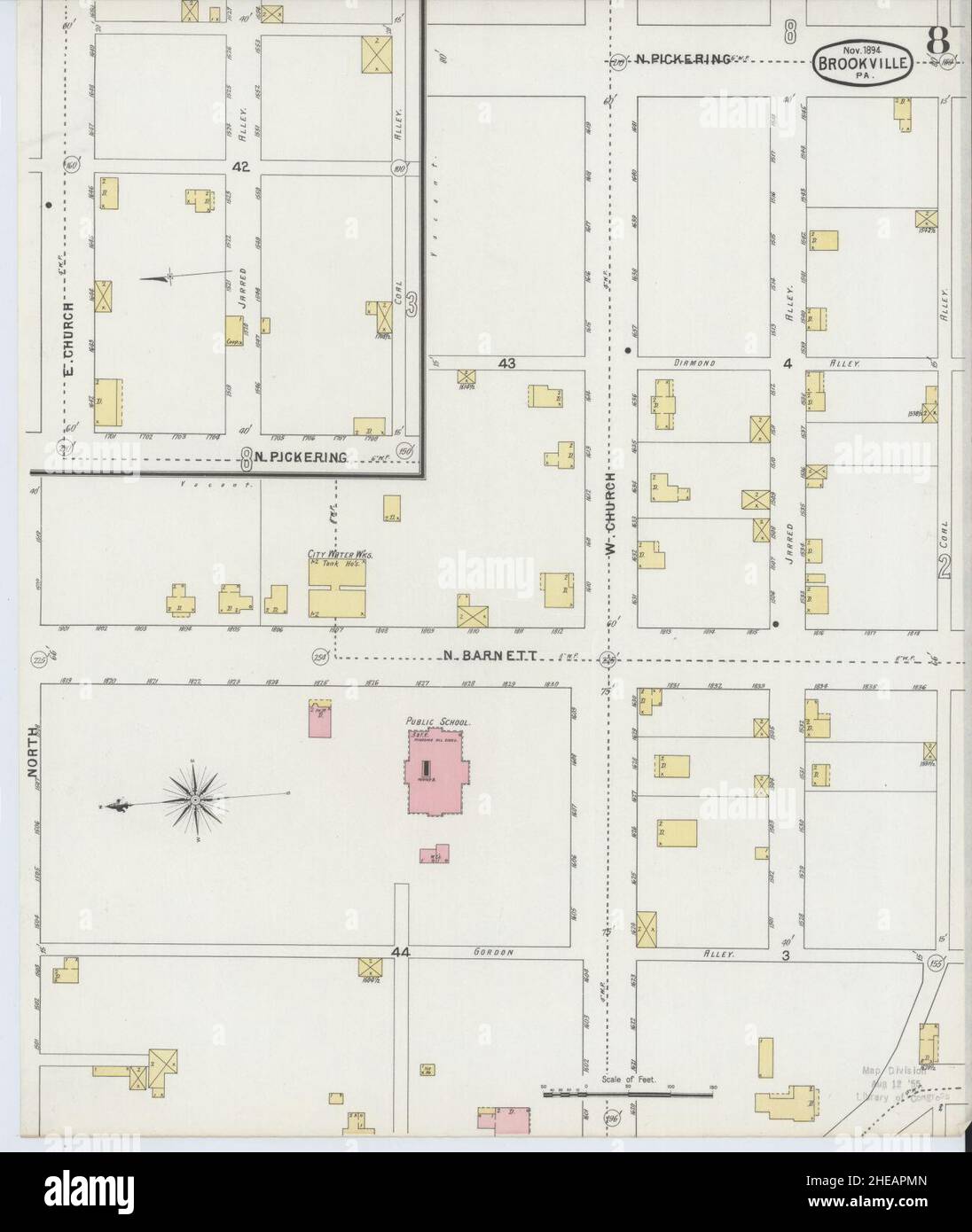 Brookville pennsylvania map hi-res stock photography and images - Alamy