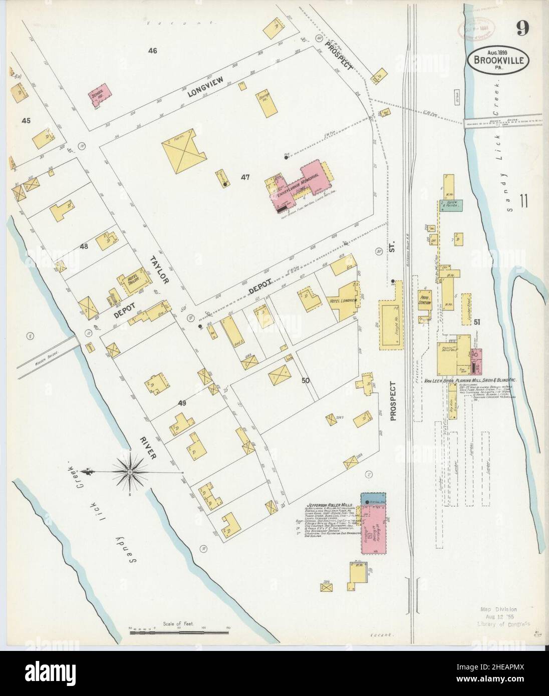 Brookville pennsylvania map hi-res stock photography and images - Alamy