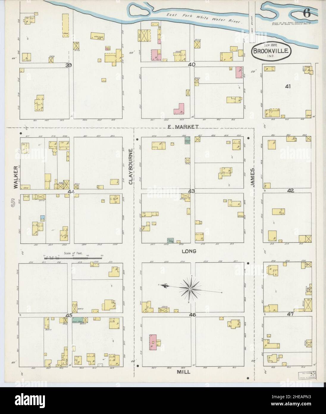 Map of brookville hi-res stock photography and images - Alamy