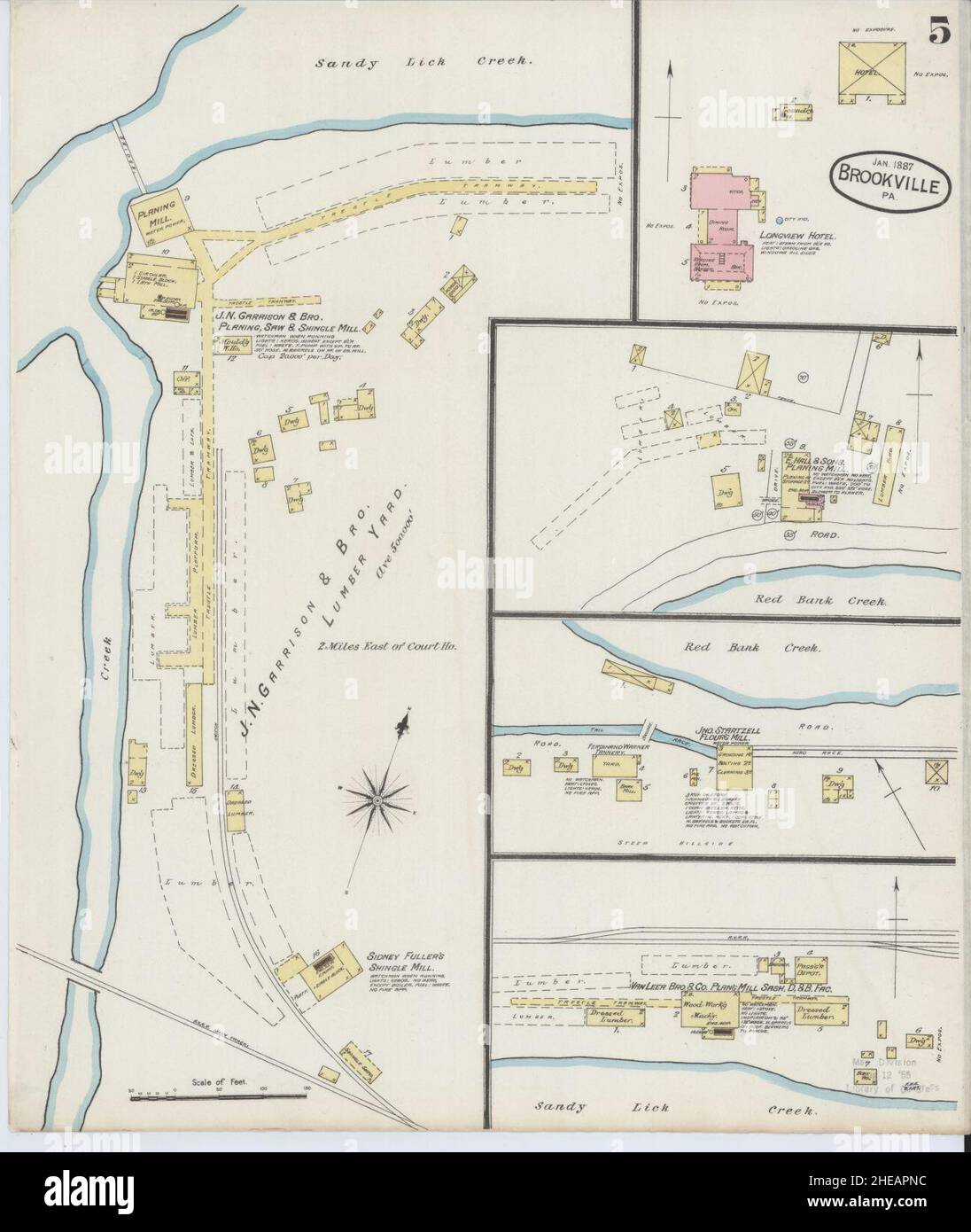 Brookville pennsylvania map hi-res stock photography and images - Alamy