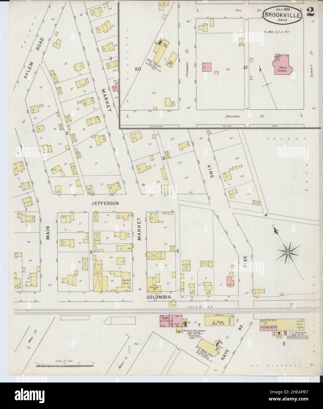 Map of brookville hi-res stock photography and images - Alamy