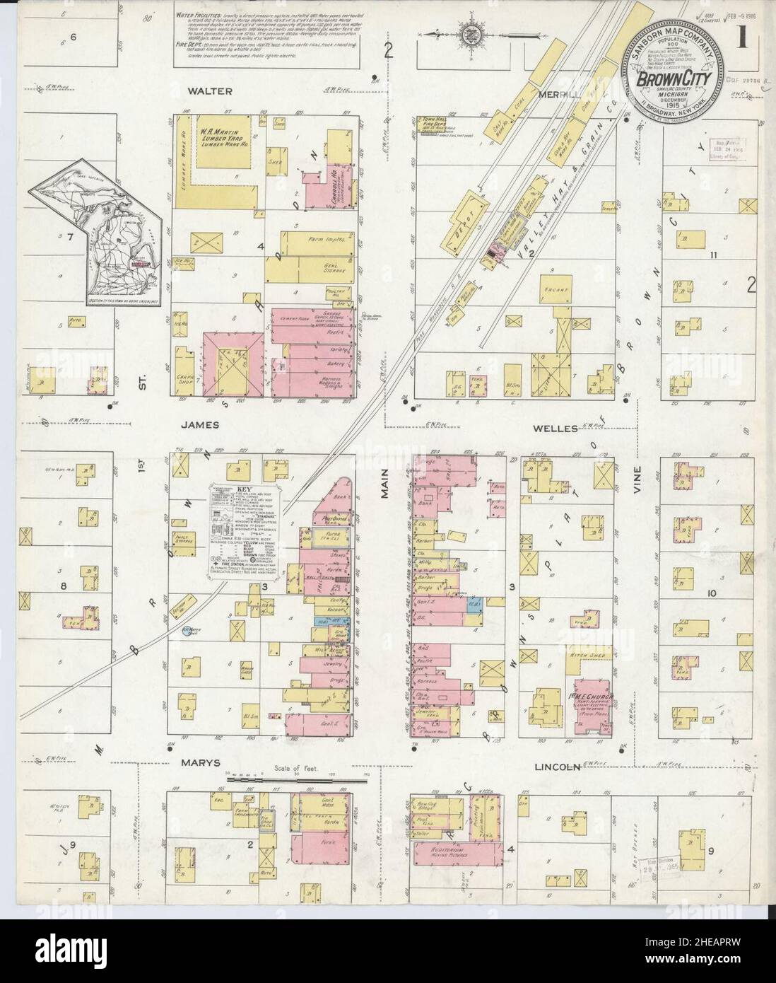 Sanilac map hi-res stock photography and images - Alamy