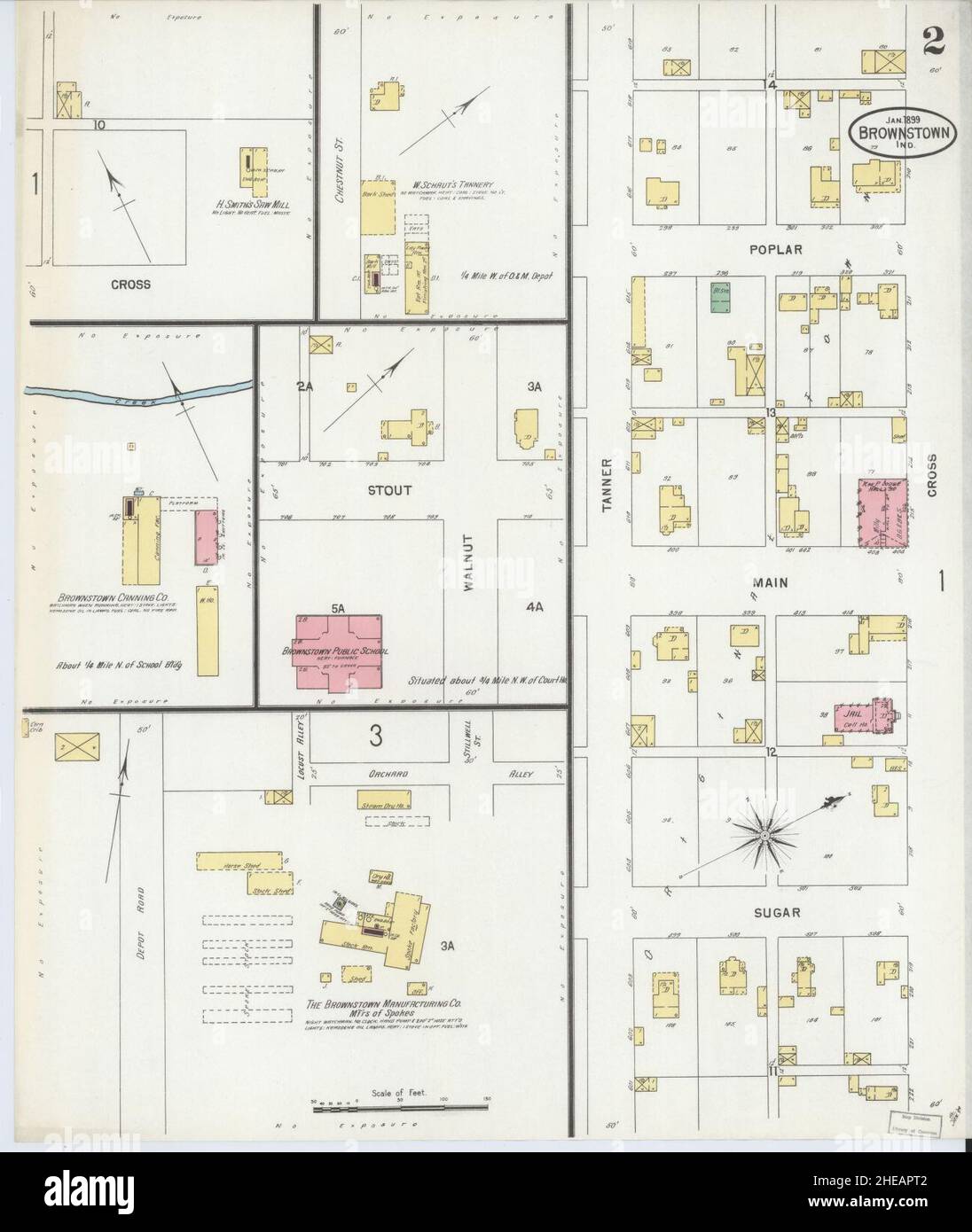 Map of brownstown hi-res stock photography and images - Alamy