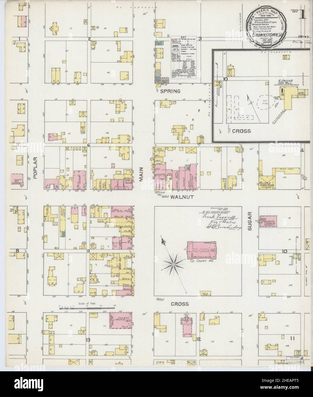 Map of brownstown hi-res stock photography and images - Alamy