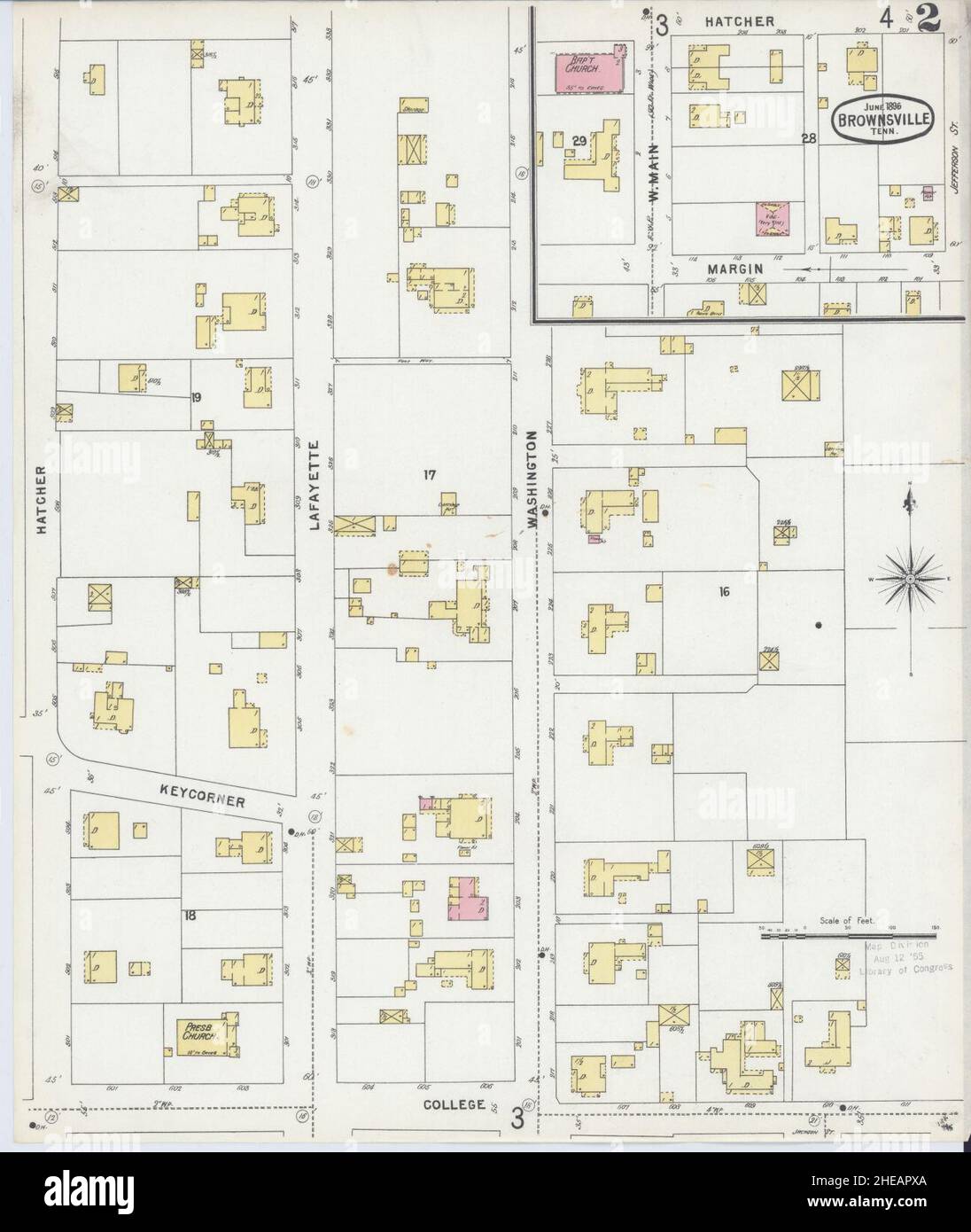 Sanborn Fire Insurance Map from Brownsville, Haywood County, Tennessee ...