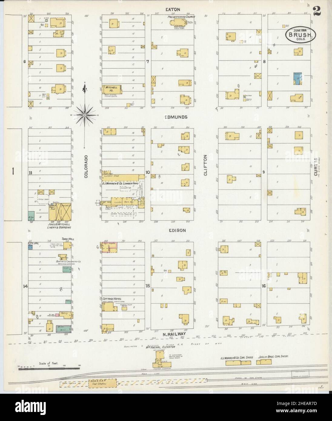 Brush colorado map hi-res stock photography and images - Alamy