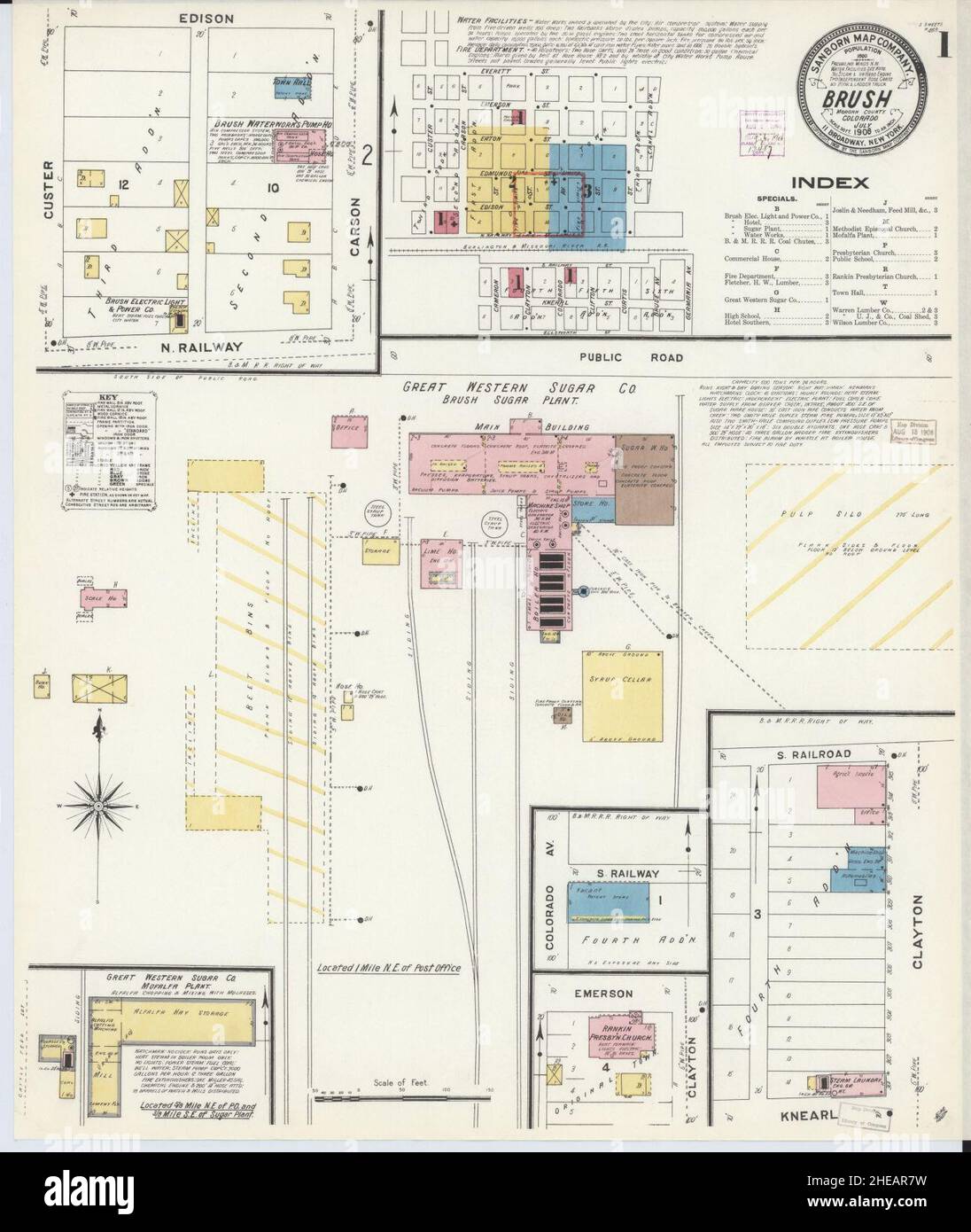 Brush colorado map hi-res stock photography and images - Alamy