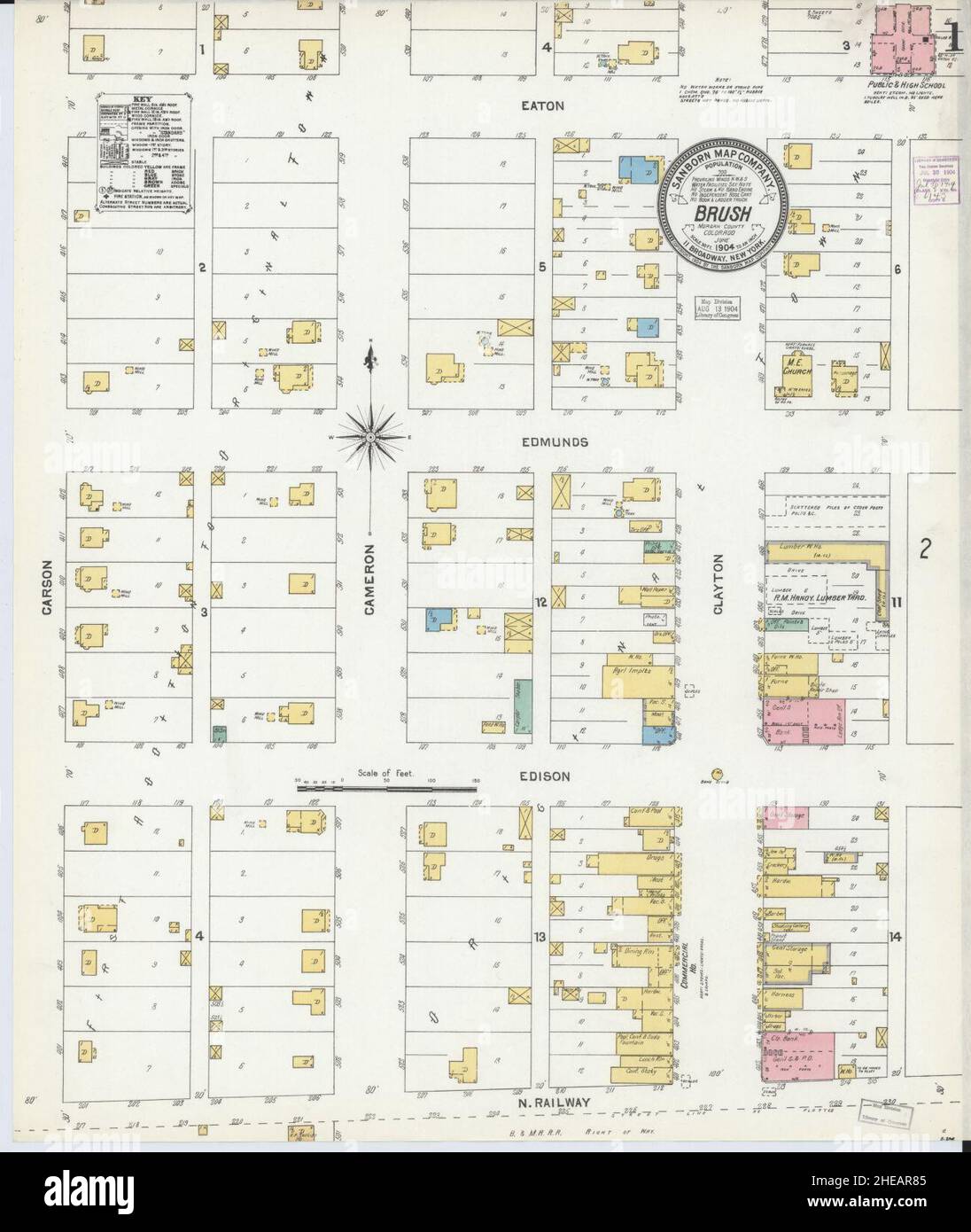 Brush colorado map hi-res stock photography and images - Alamy