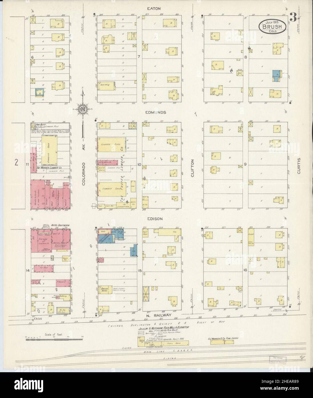Brush colorado map hi-res stock photography and images - Alamy