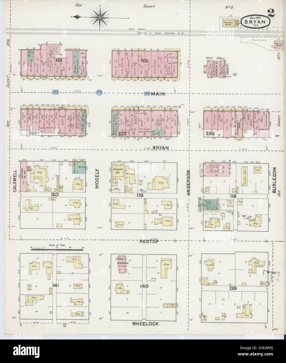 Map of bryan texas hi-res stock photography and images - Alamy