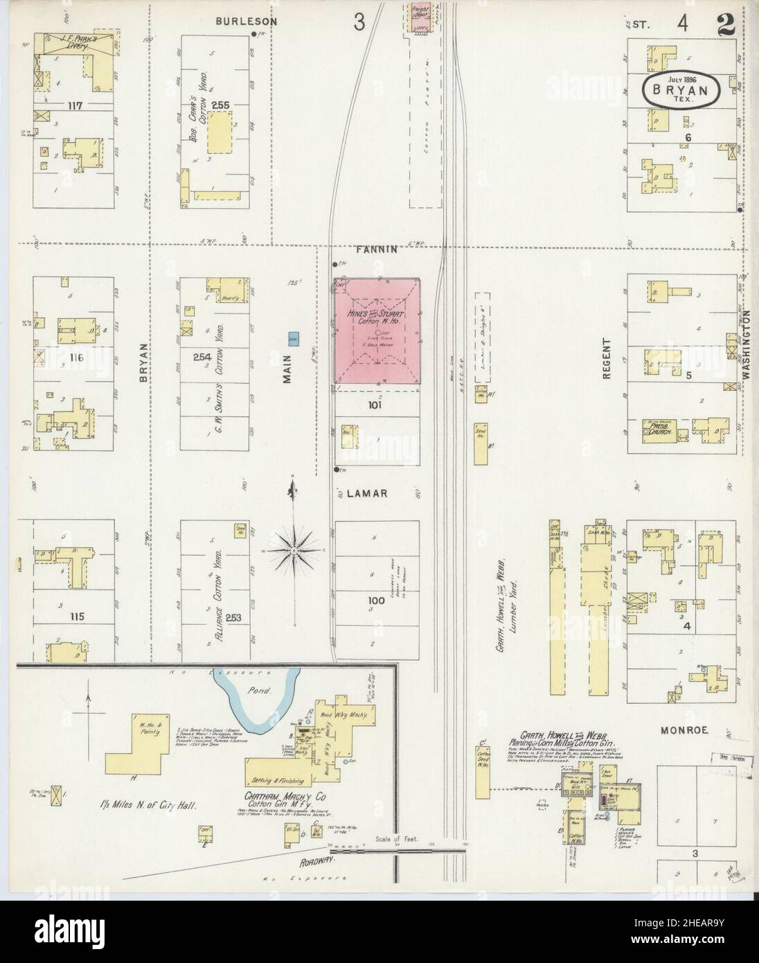 Map of bryan texas hi-res stock photography and images - Alamy