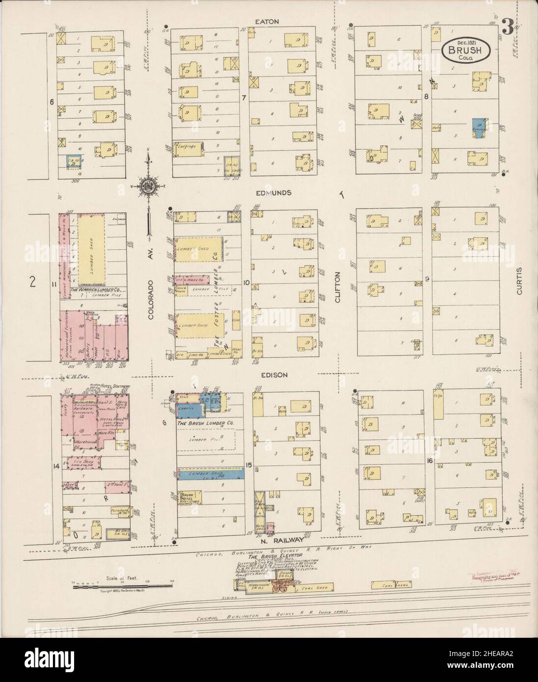 Brush colorado map hi-res stock photography and images - Alamy