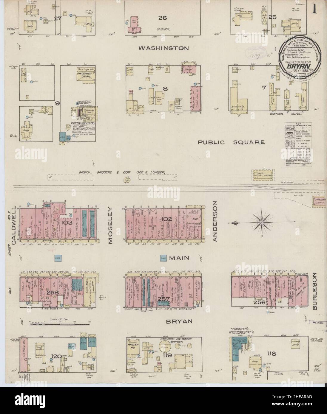 Map of bryan texas hi-res stock photography and images - Alamy