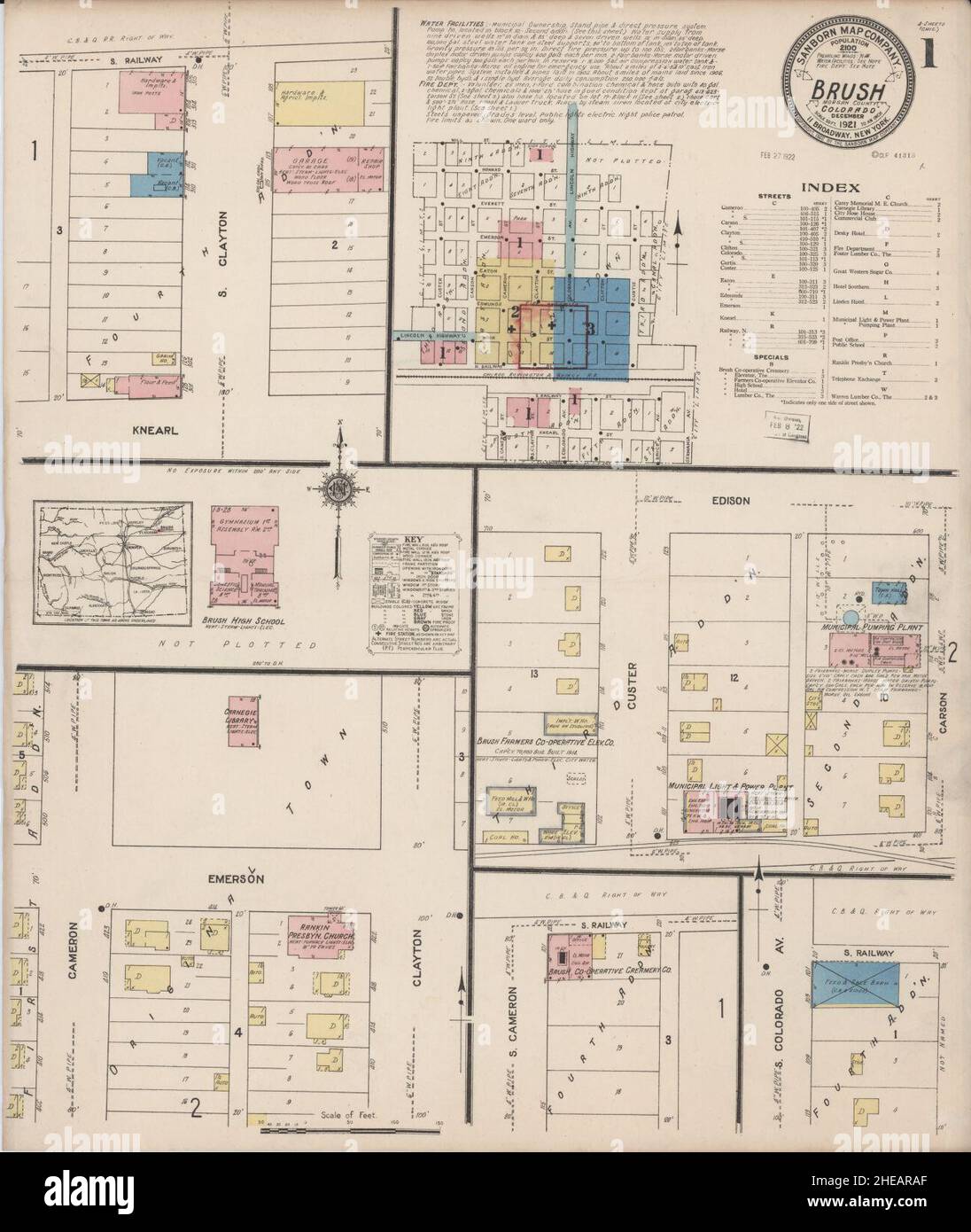 Brush colorado map hi-res stock photography and images - Alamy