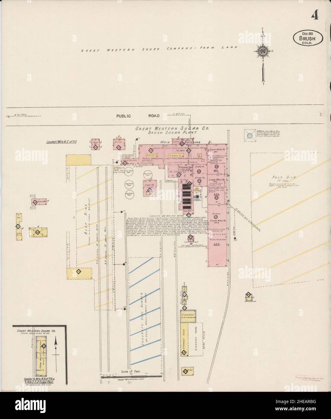 Brush colorado map hi-res stock photography and images - Alamy
