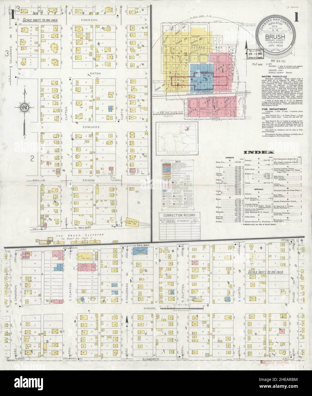 Brush colorado map hi-res stock photography and images - Alamy