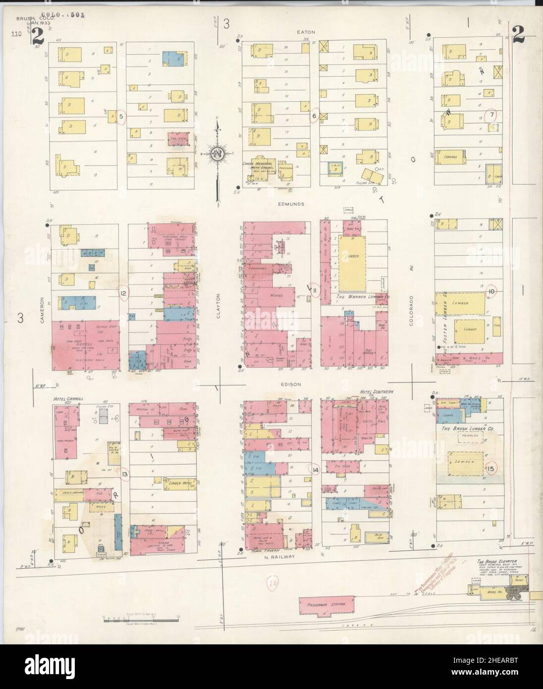 Brush colorado map hi-res stock photography and images - Alamy