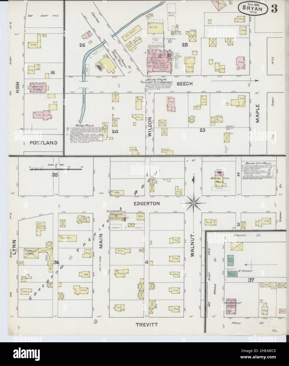 Bryan county map hi-res stock photography and images - Alamy