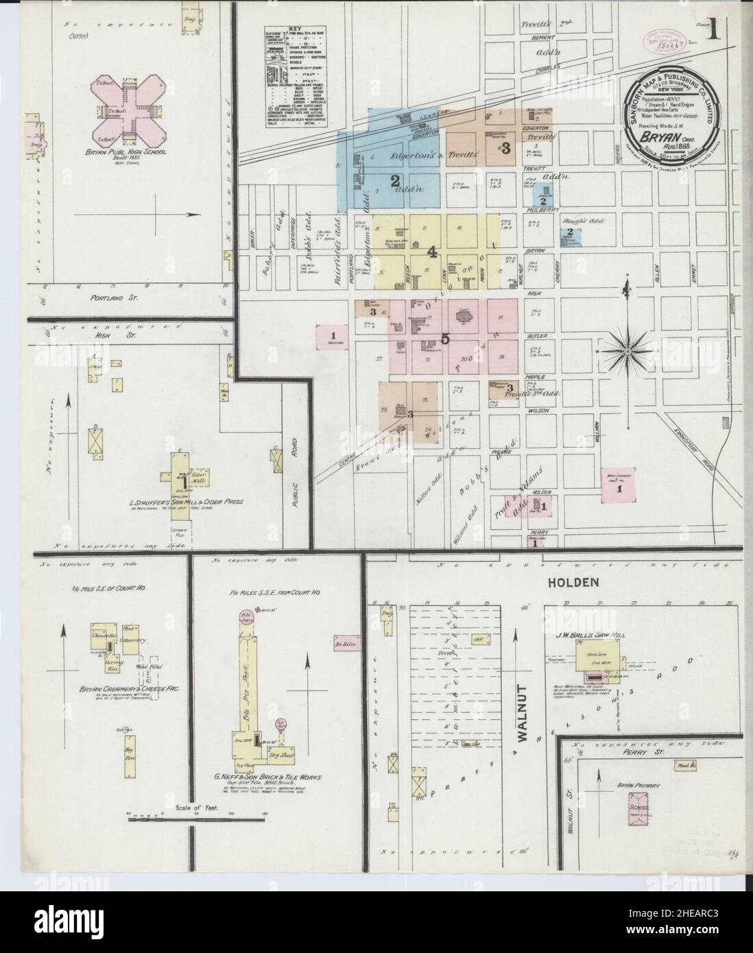 Bryan county map hi-res stock photography and images - Alamy