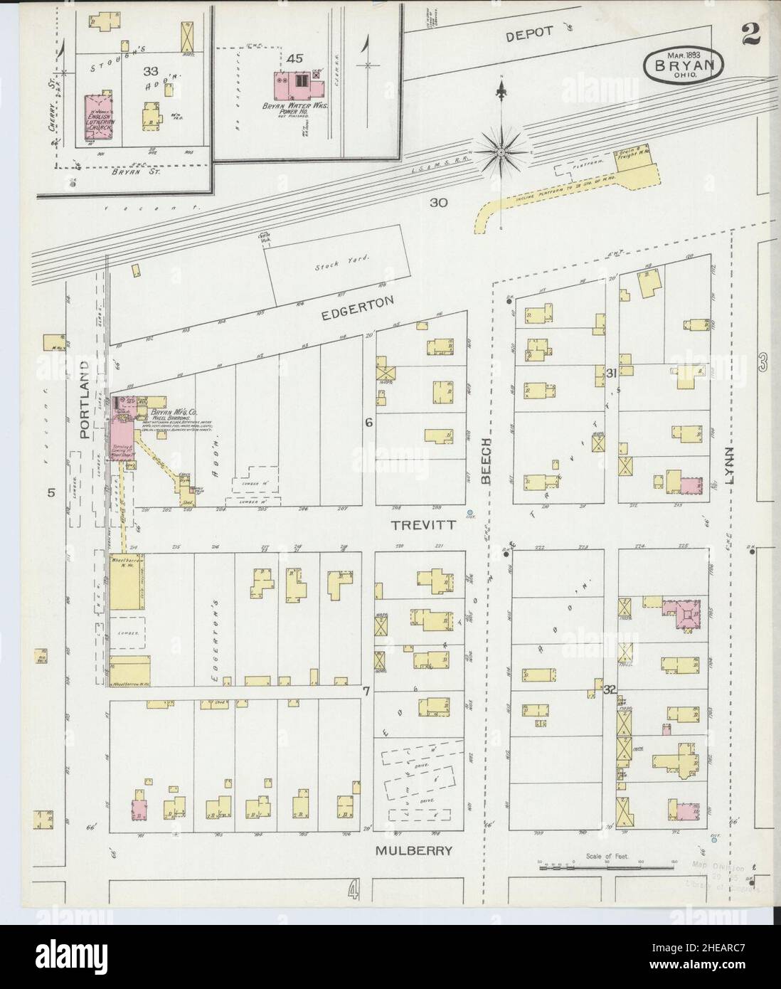 Bryan county map hi-res stock photography and images - Alamy