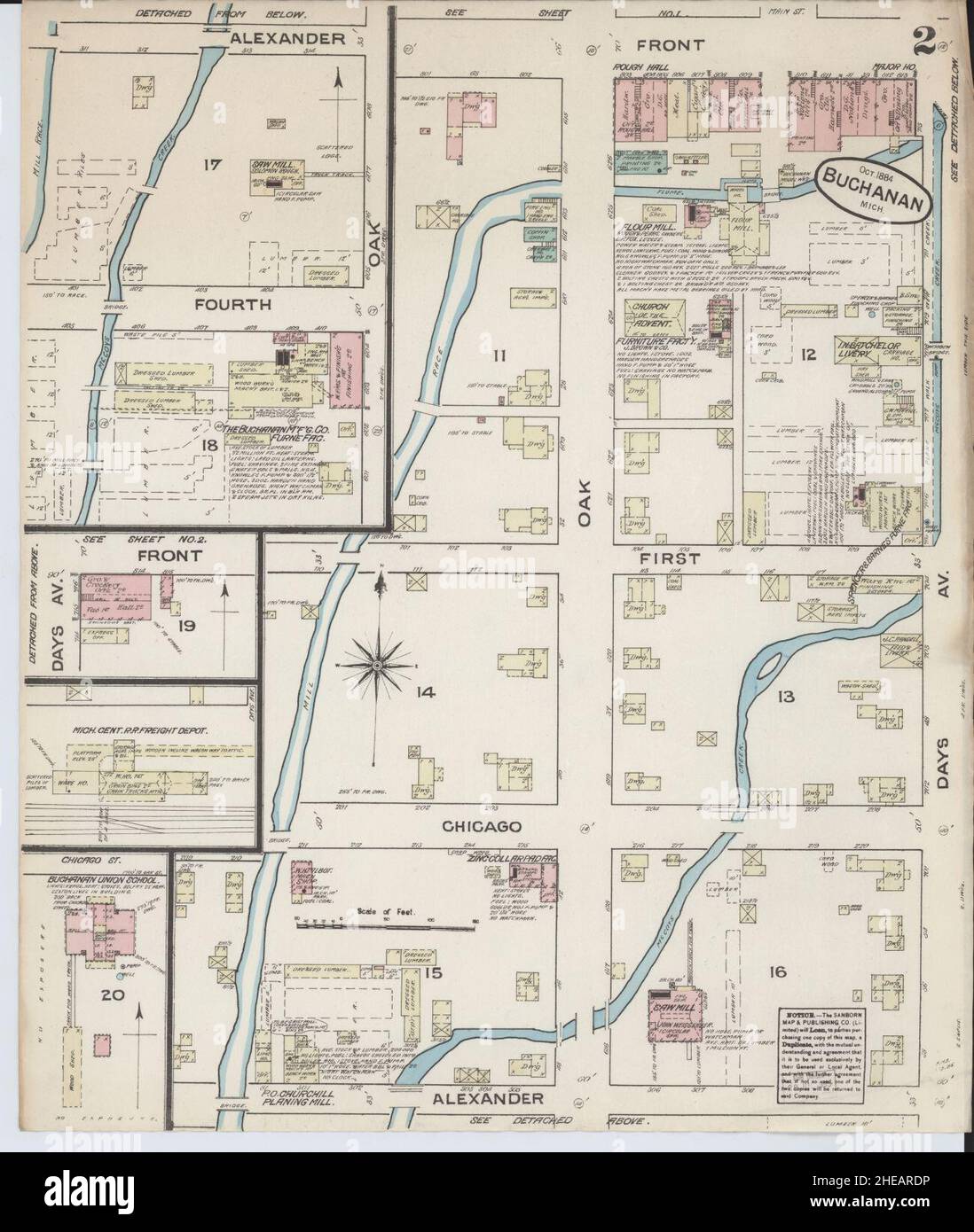 Buchanan county map hi-res stock photography and images - Alamy