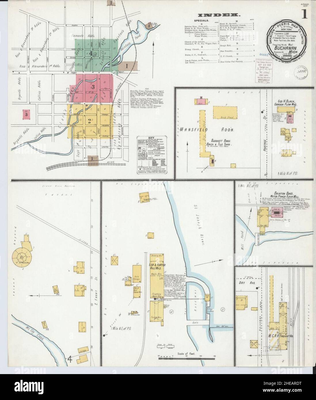 Buchanan county map hi-res stock photography and images - Alamy
