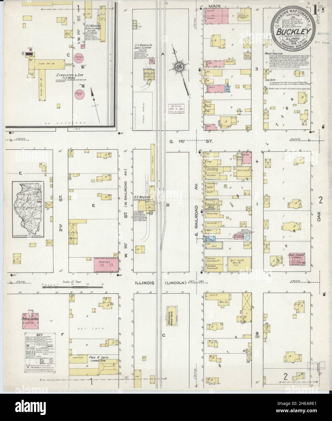 Map of buckley hi-res stock photography and images - Alamy